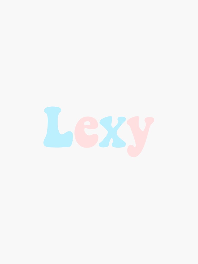 "Custom lexy" Sticker by sofdesign | Redbubble