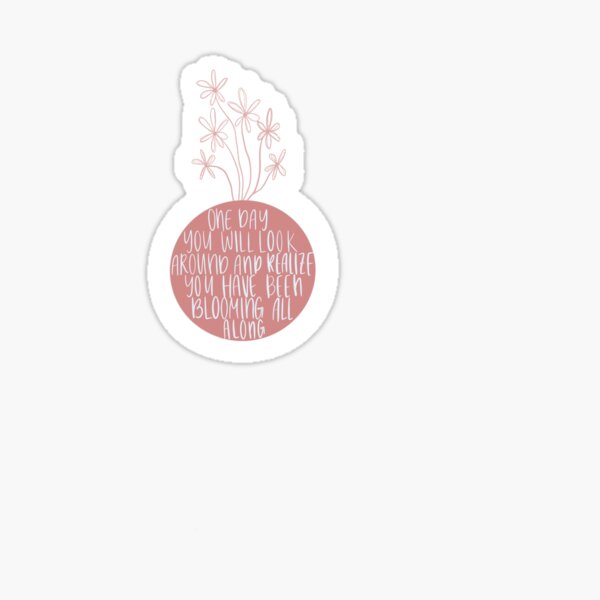 "Pink aesthetic inspirational quote " Sticker by Kpueschel | Redbubble