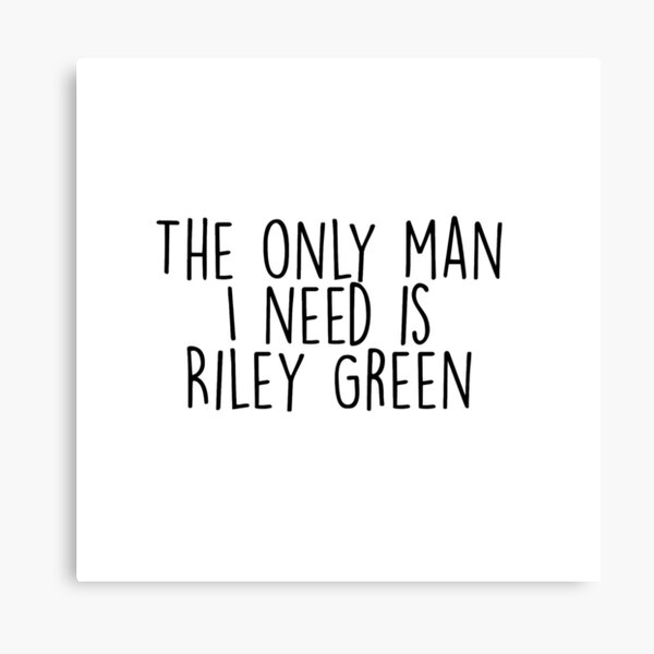 Riley Green Canvas Prints | Redbubble
