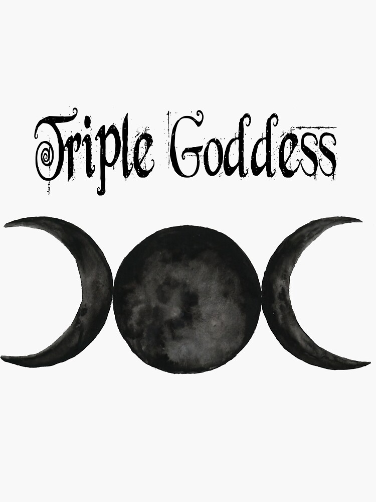 "Triple Goddess Symbol Sticker" Sticker for Sale by TheAmethystMoon ...