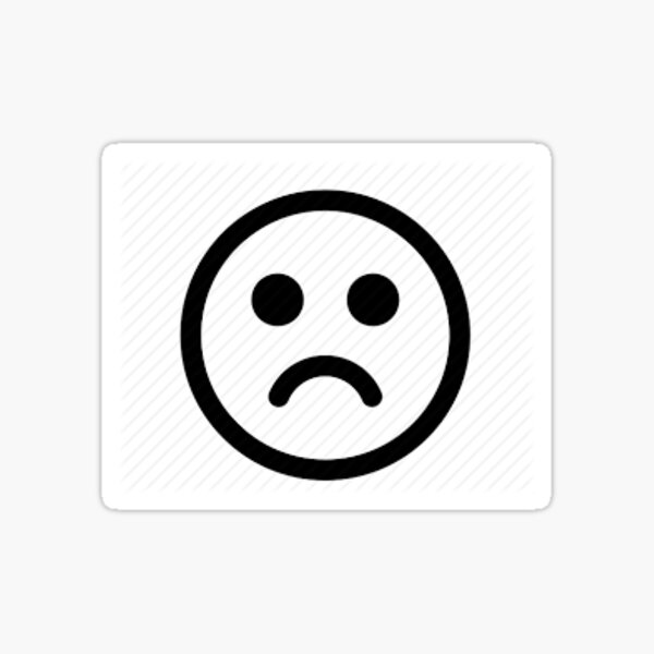 "sad face" Sticker by MoniLouWhatItDo | Redbubble