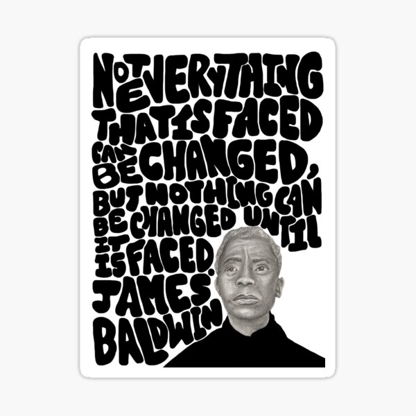 "James Baldwin: Black Lives Matter" Sticker for Sale by Izahou | Redbubble
