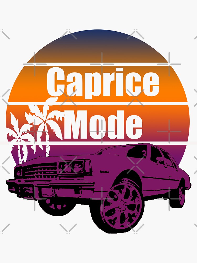 "Box Caprice Mode" Sticker for Sale by montezwalls | Redbubble