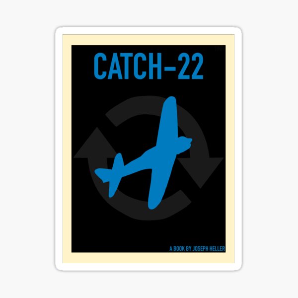 "Minimalist Book Art for Catch-22" Sticker for Sale by Goldsun12 ...