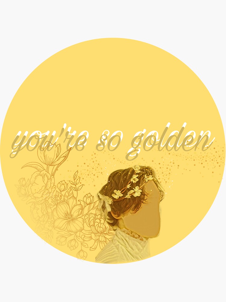 "golden: harry styles" Sticker by lipib | Redbubble