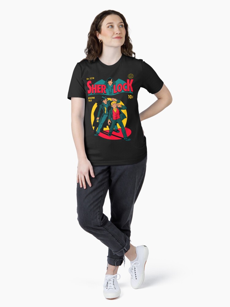 "Sherlock Comic" Essential T-Shirt for Sale by harebrained | Redbubble
