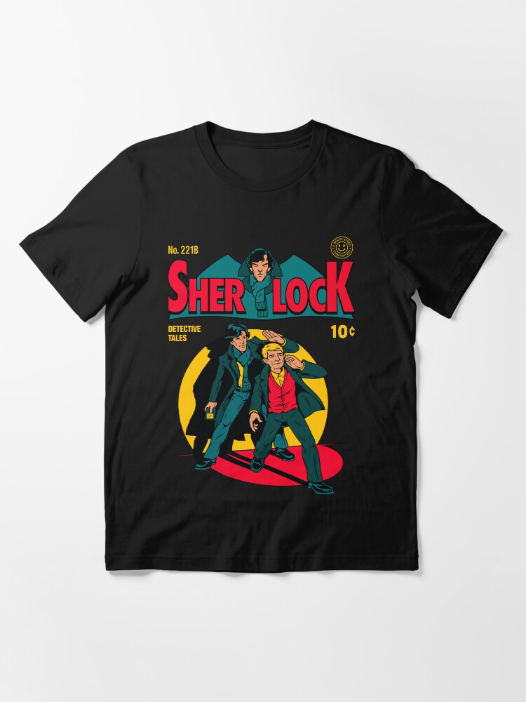 "Sherlock Comic" Essential T-Shirt for Sale by harebrained | Redbubble