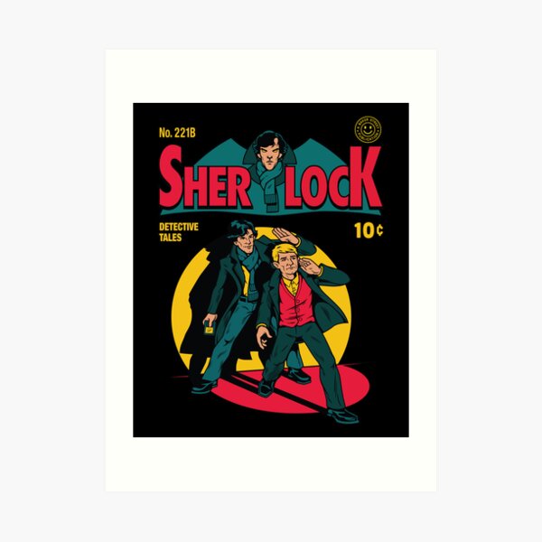 "Sherlock Comic" Art Print by harebrained | Redbubble