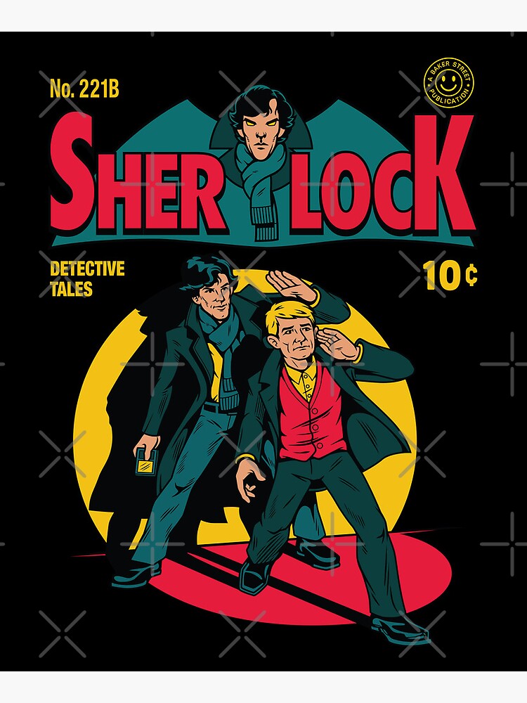 "Sherlock Comic" Art Print by harebrained | Redbubble