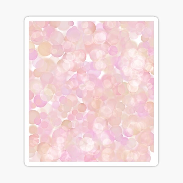 "Shiny Iridescent Pink and Gold Bubbles" Sticker for Sale by ...