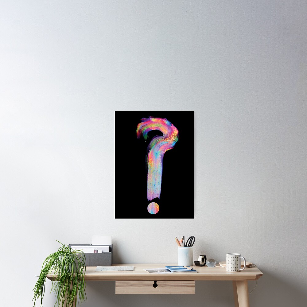 "Psychedelic Tipper Question Mark" Poster for Sale by PsychedelicPour ...