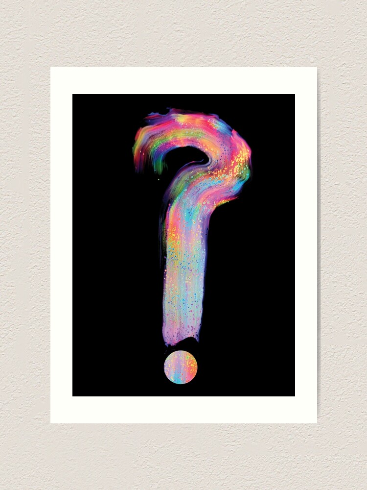 "Psychedelic Tipper Question Mark" Art Print for Sale by ...