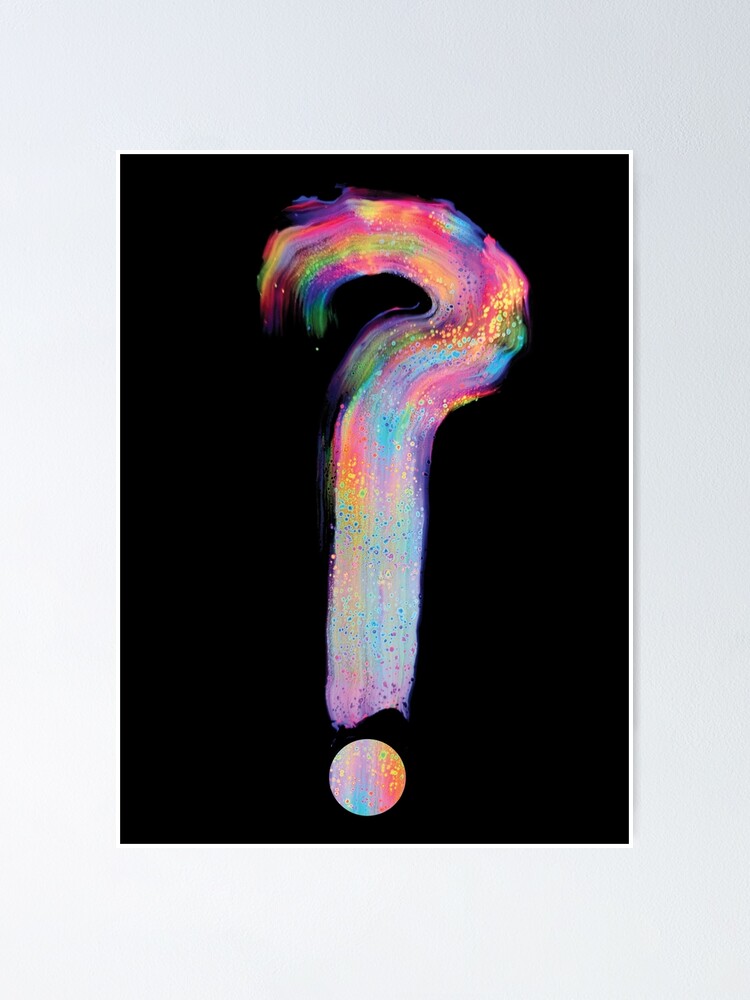 "Psychedelic Tipper Question Mark" Poster for Sale by PsychedelicPour ...