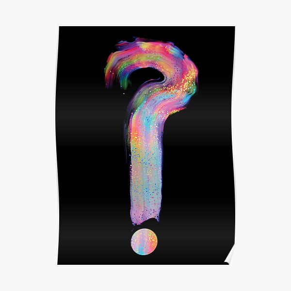 "Psychedelic Tipper Question Mark" Poster for Sale by PsychedelicPour ...