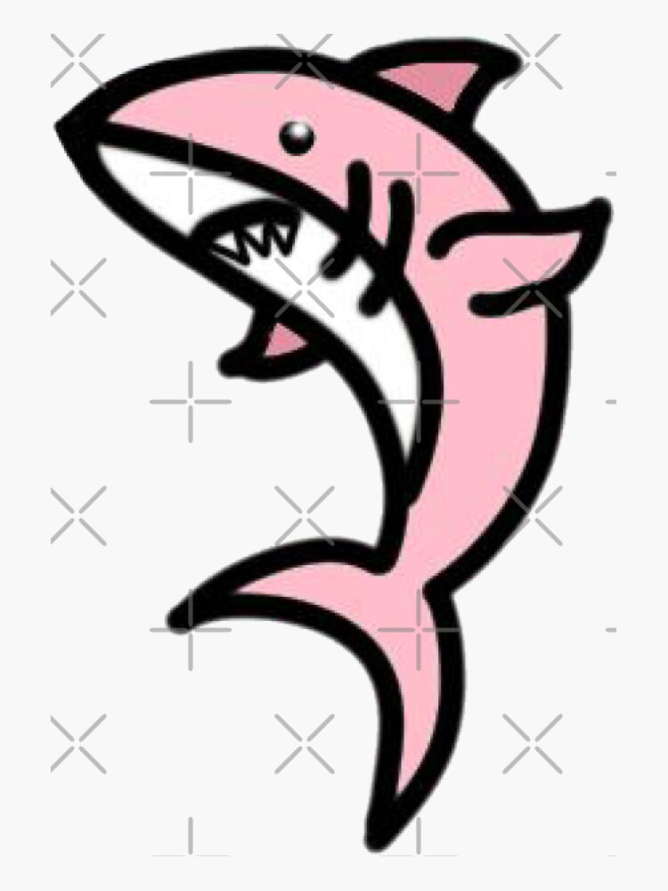 "Pink Shark" Sticker for Sale by katietherose | Redbubble