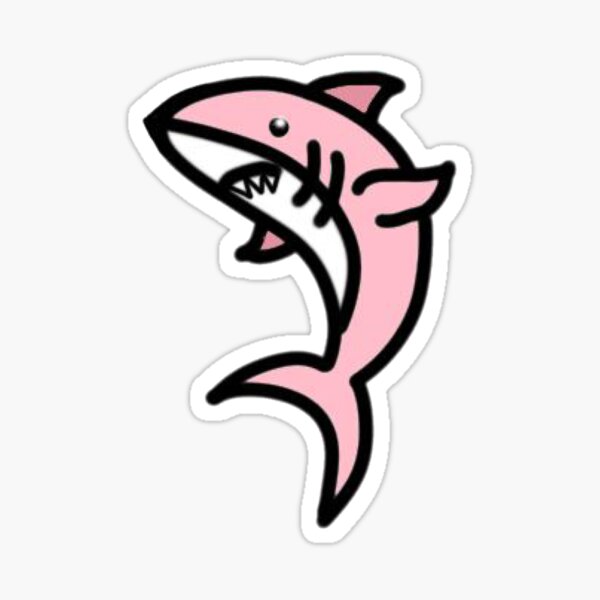 "Pink Shark" Sticker for Sale by katietherose | Redbubble