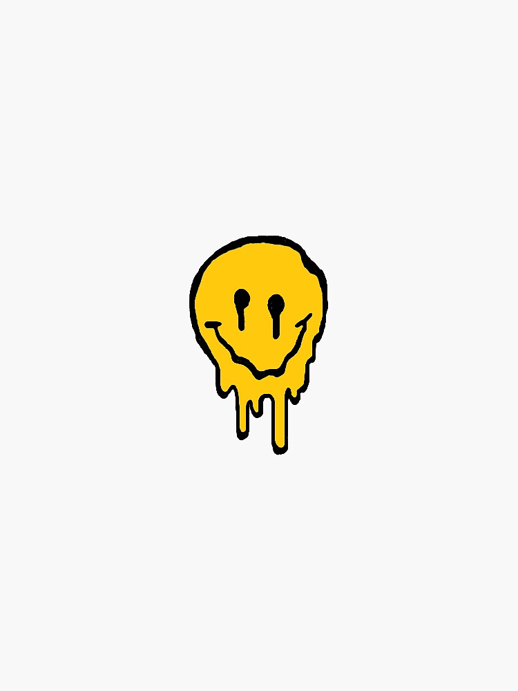 "smile drip" Sticker for Sale by ellar01 | Redbubble