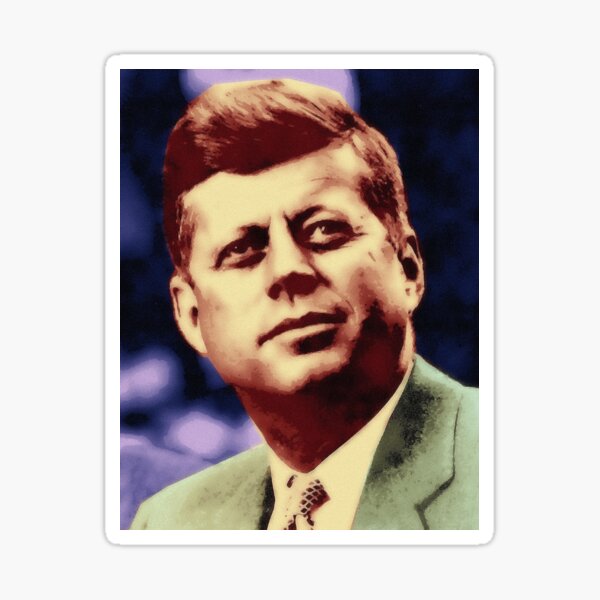 "JFK" Sticker by IMPACTEES | Redbubble