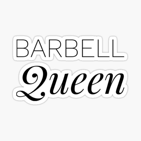 "Barbell Queen" Sticker by BStoneApperal | Redbubble
