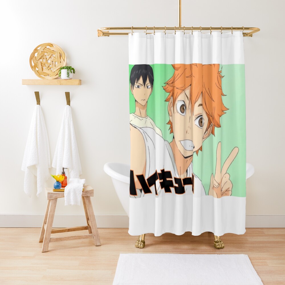 Hinata And Kageyama Shower Curtain For Sale By Akmuneton 18 Redbubble