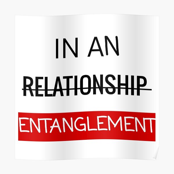"In an entanglement " Poster for Sale by Hoildays | Redbubble