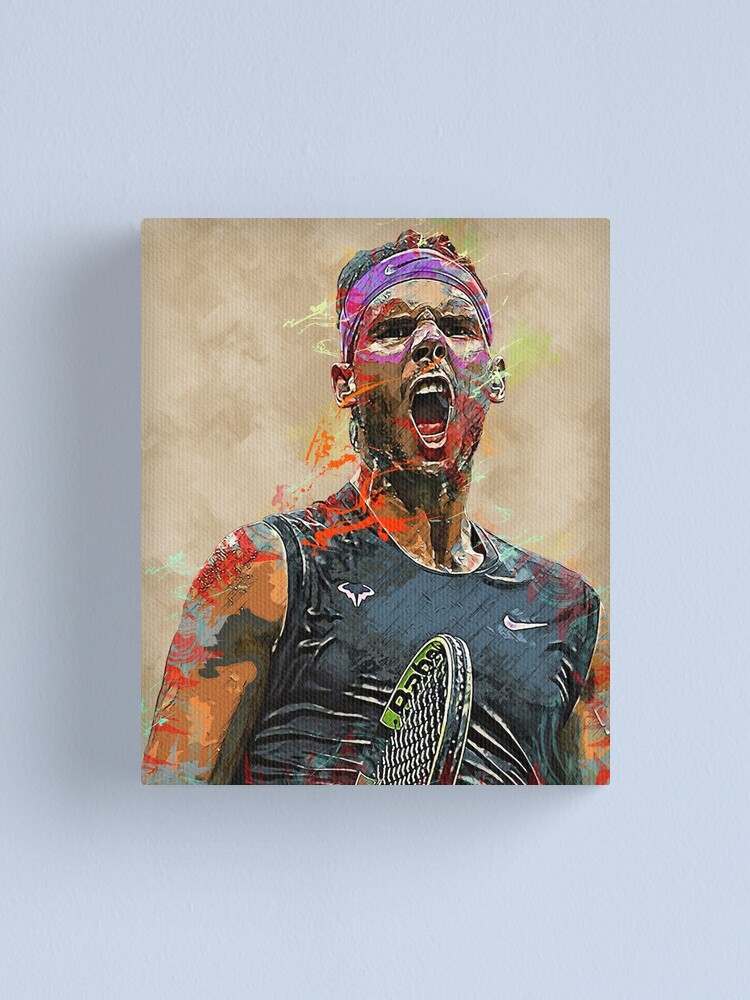 "Rafael Nadal Artwork Paint" Canvas Print for Sale by oliverkunovski ...