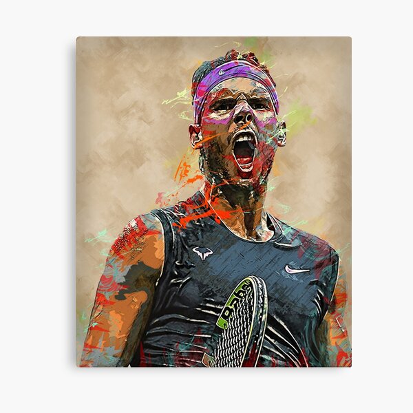 "Rafael Nadal Artwork Paint" Canvas Print for Sale by oliverkunovski ...