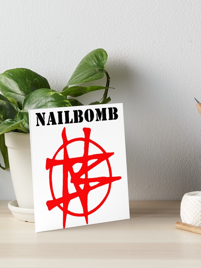 "Nailbomb Logo" Art Board Print for Sale by lithoman2 | Redbubble