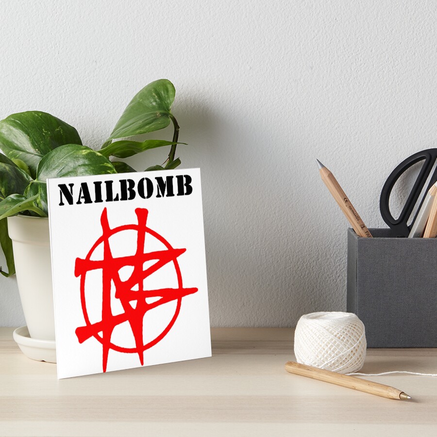 "Nailbomb Logo" Art Board Print by lithoman2 | Redbubble