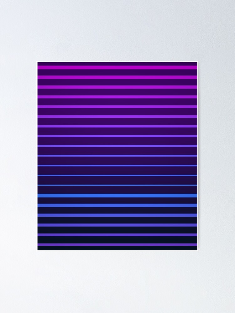 "Synthwave Lines Pantone Colors" Poster by MaiZephyr | Redbubble