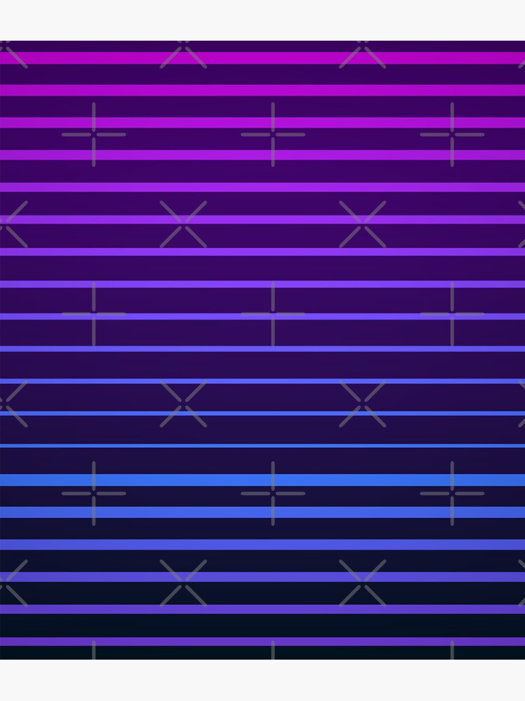 "Synthwave Lines Pantone Colors" Sticker for Sale by MaiZephyr | Redbubble