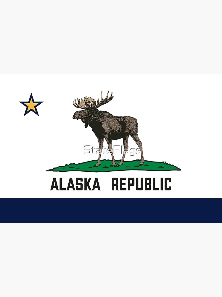 "Alaska Republic - Moose" Poster by StateFlags | Redbubble