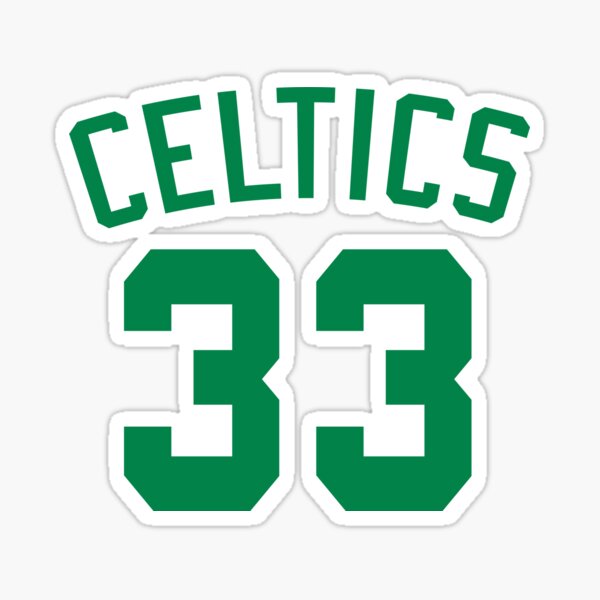 "Boston Celtics Number 33" Sticker for Sale by trungnhut | Redbubble
