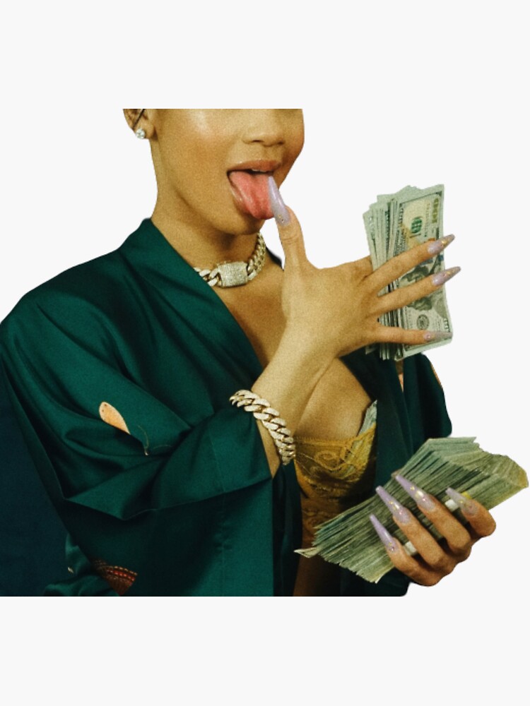 Saweetie Female Rapper Money Sticker For Sale By Dsofiasc30 Redbubble
