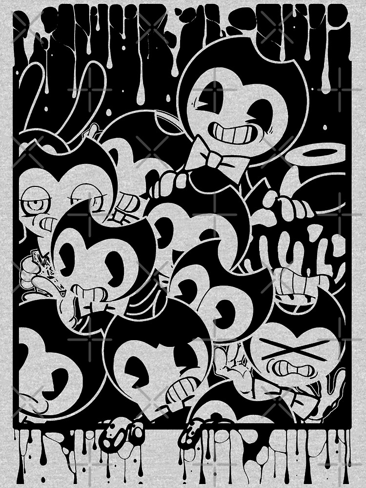 "Batim" T-shirt for Sale by mistywinnie | Redbubble | bendy splatter ...