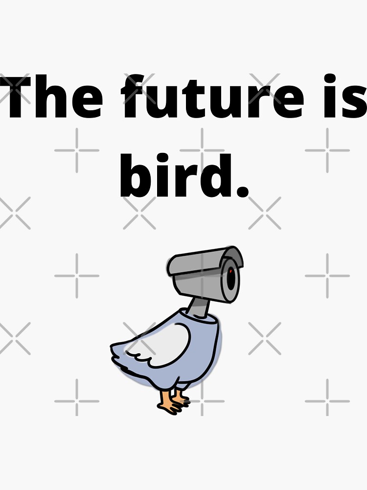 "The future is bird." Sticker for Sale by inkypinky4 | Redbubble