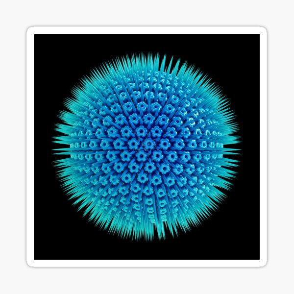 "Virus particle" Sticker for Sale by MDeAngelis | Redbubble