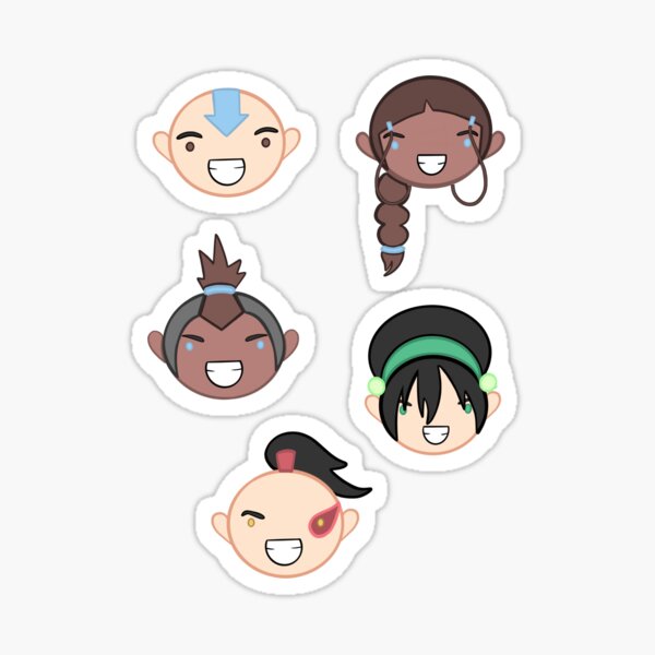 "Team Avatar Set" Sticker by strawberrytea95 | Redbubble