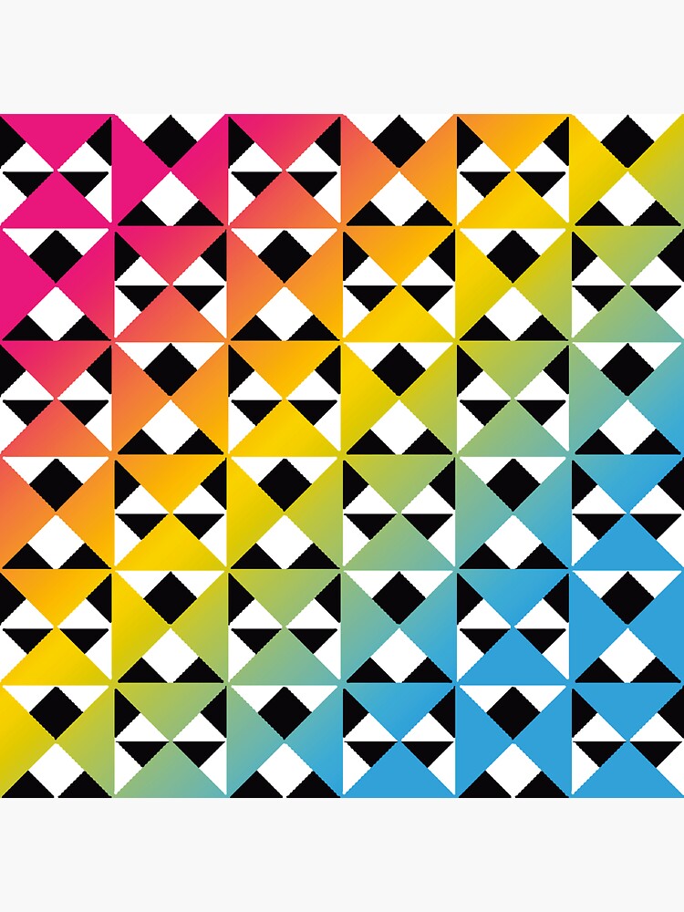 "Rainbow Triangle Pattern v4" Sticker for Sale by Tallulah-Malibu ...