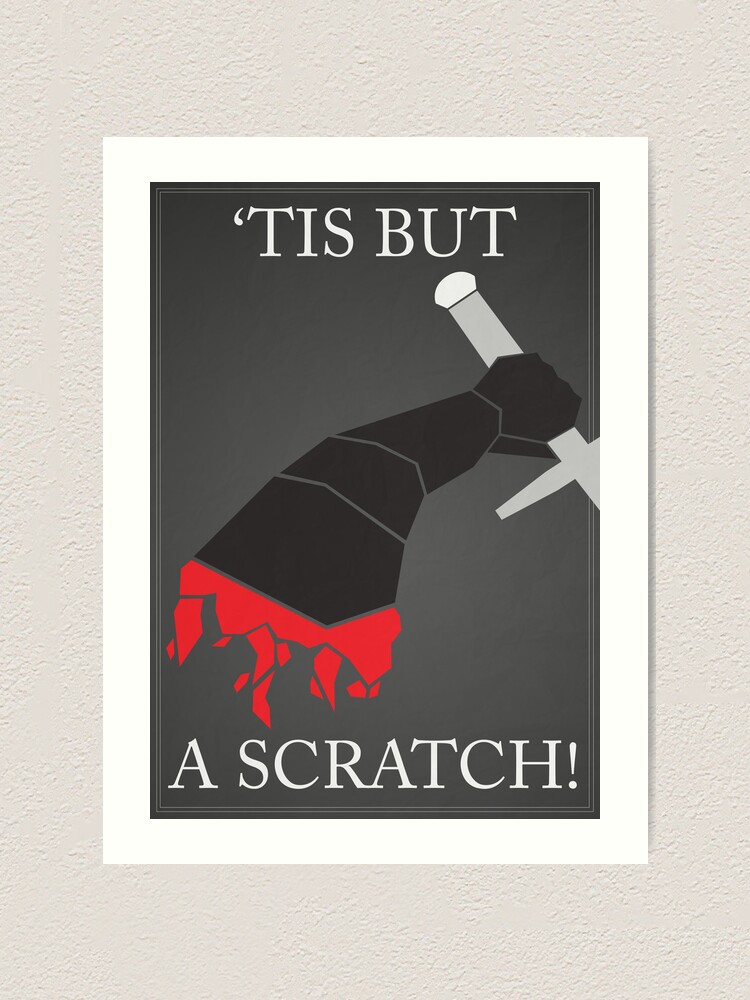 "Monty Python: Black Knight" Art Print by Badga | Redbubble