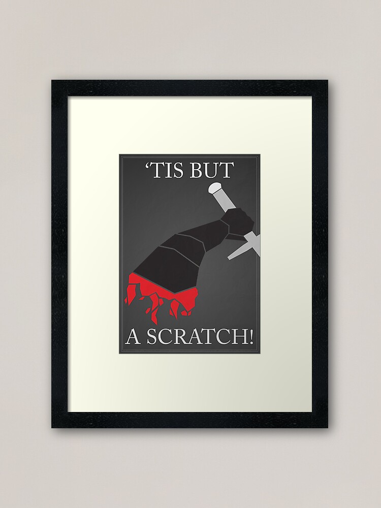 "Monty Python: Black Knight" Framed Art Print for Sale by Badga | Redbubble