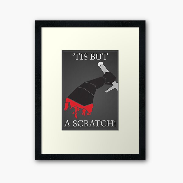 "Monty Python: Black Knight" Framed Art Print for Sale by Badga | Redbubble