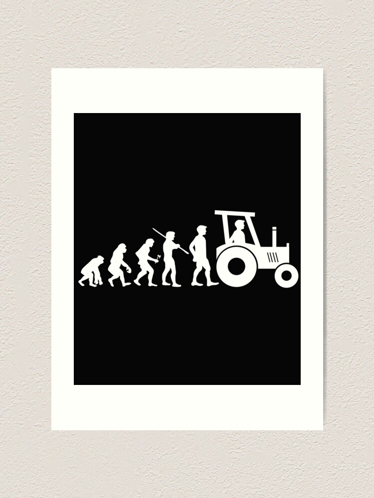 "Human Evolution Farmer Farming Farm" Art Print for Sale by losttribe ...