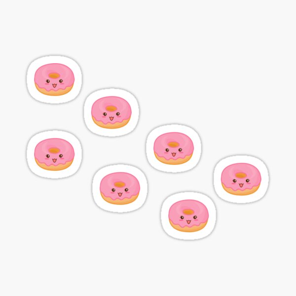 "Cute donut sticker pack" Sticker for Sale by Slbdesignss | Redbubble