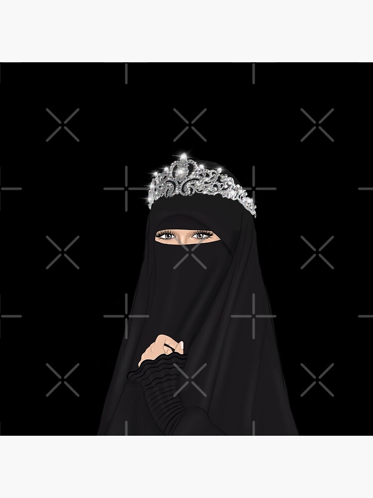 "Niqab queen muslimah woman drawing " Art Print for Sale by Imanitasong ...