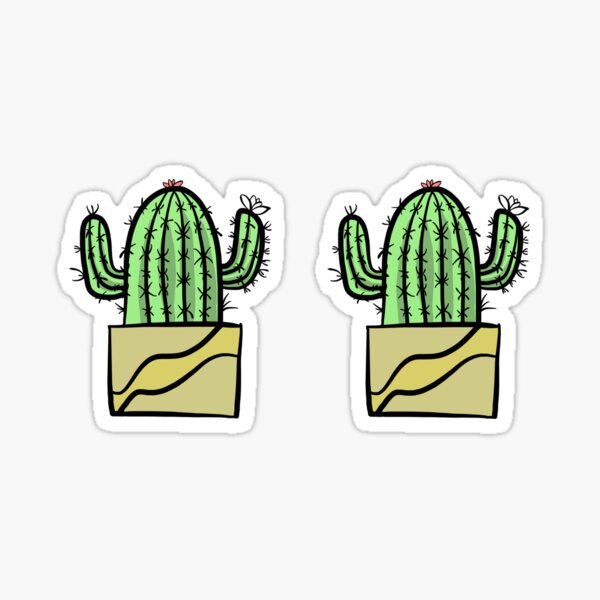 "Cactus aesthetic succulent house plant sticker pack" Sticker by ...