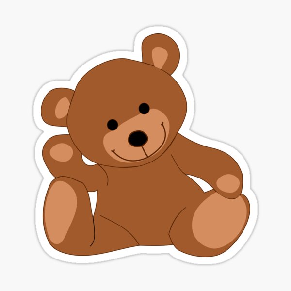 "Teddy" Sticker for Sale by Kreativista | Redbubble