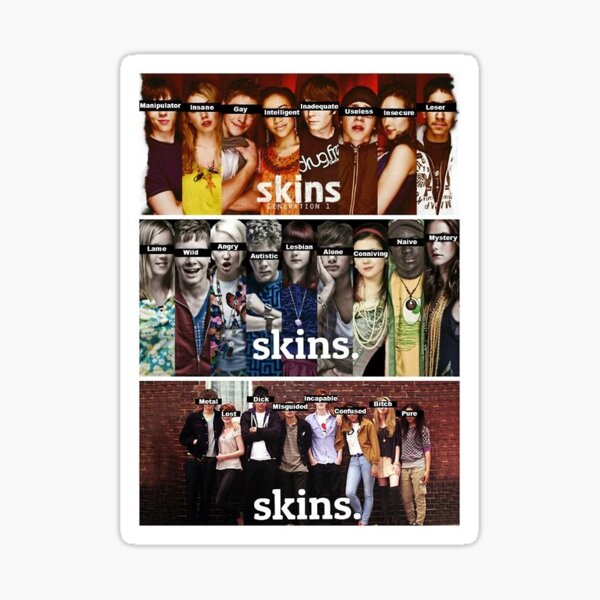 "SKINS SKINS SKINS SKINS SKINS SKINS SKINS" Sticker for Sale by Izzykcm ...