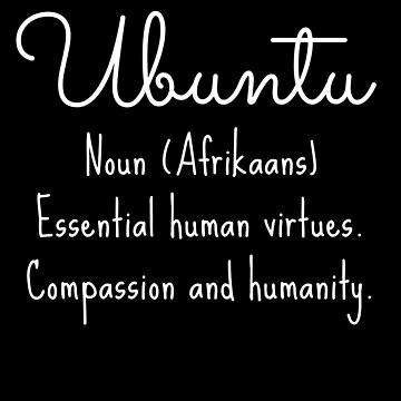 "Ubuntu Afrikaans wording" Greeting Card for Sale by Beyond Words ...