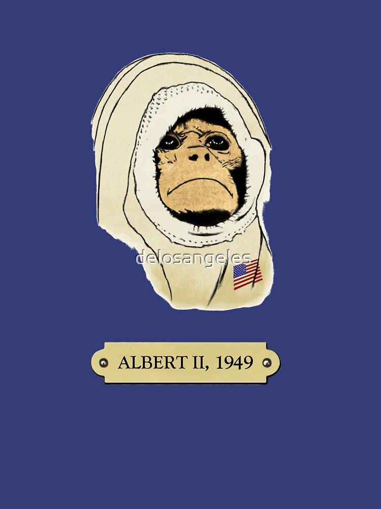 "Albert II: The first monkey in space" T-shirt for Sale by delosangeles ...
